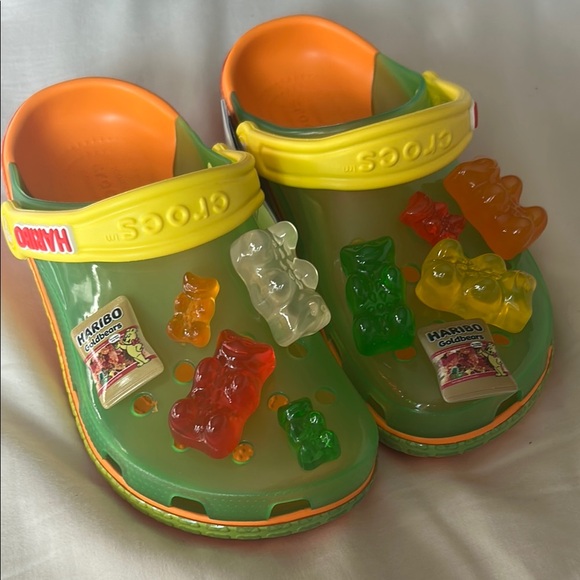 HARI | Shoes | Haribo Green And Orange Mules With Whimsical Gummy Bear ...